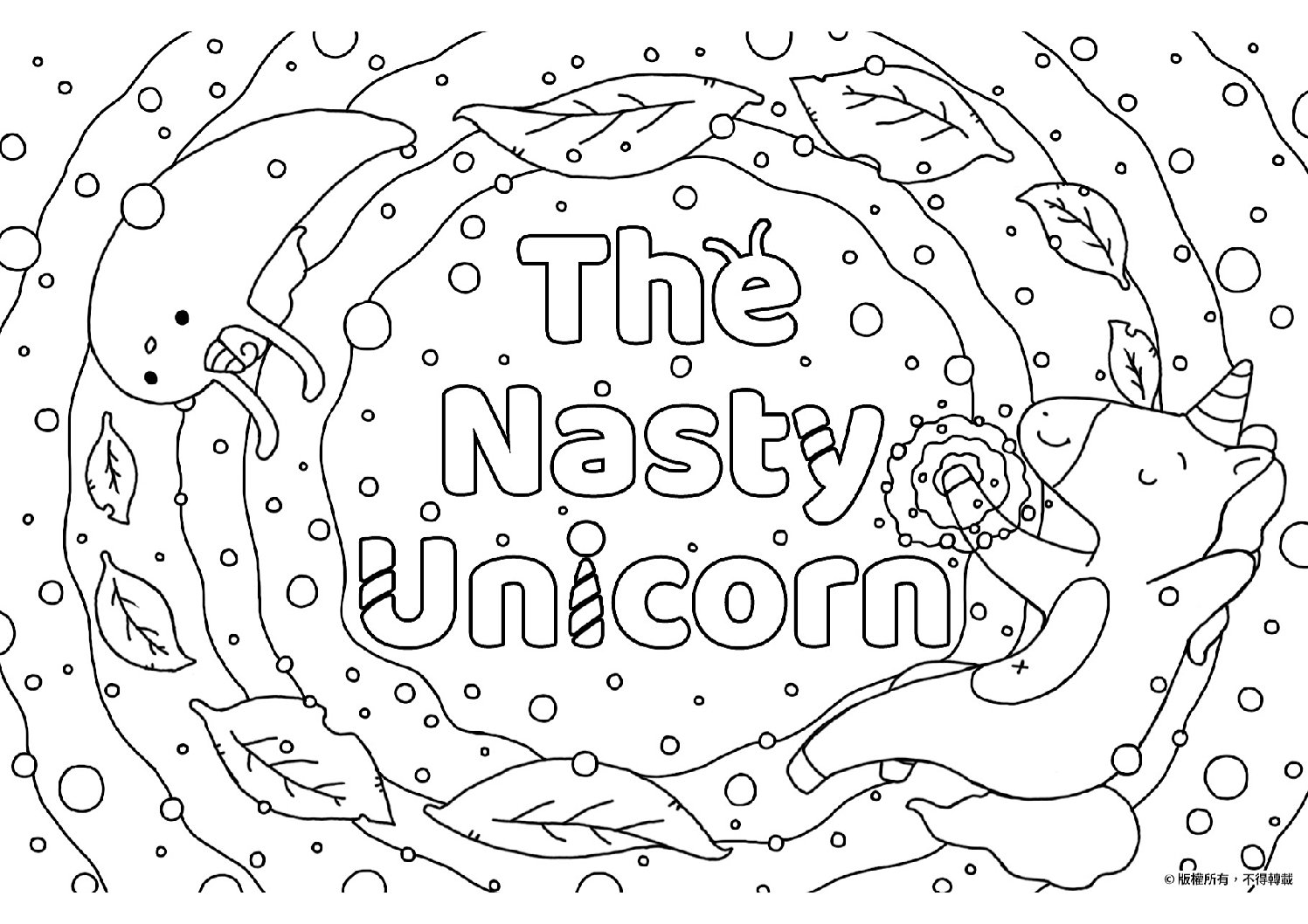Coloring_TheNastyUnicorn | eClass Reading
